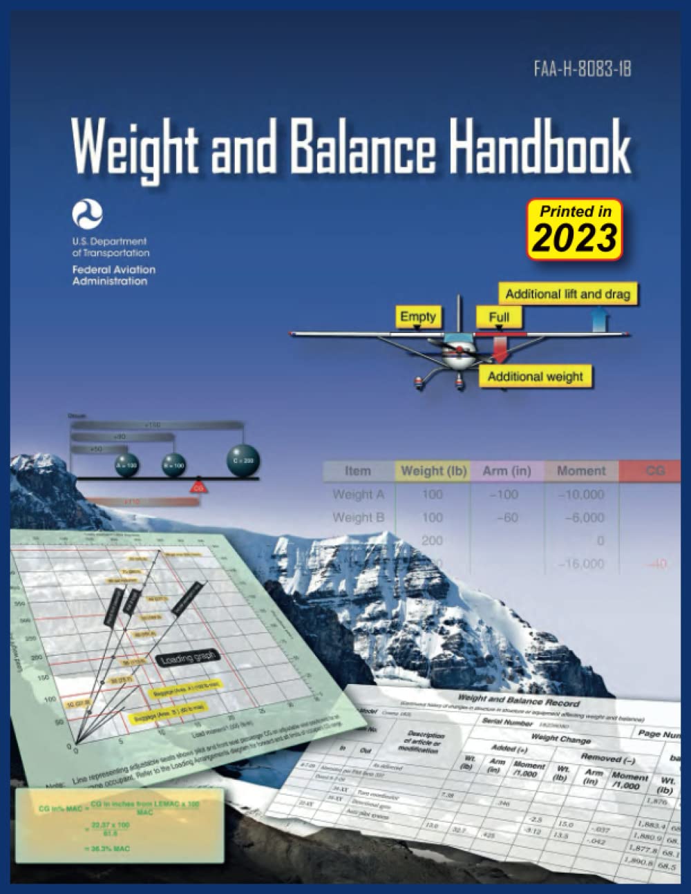 Aircraft Weight and Balance Handbook: FAA-H-8083-1B COLOR PRINT by ...