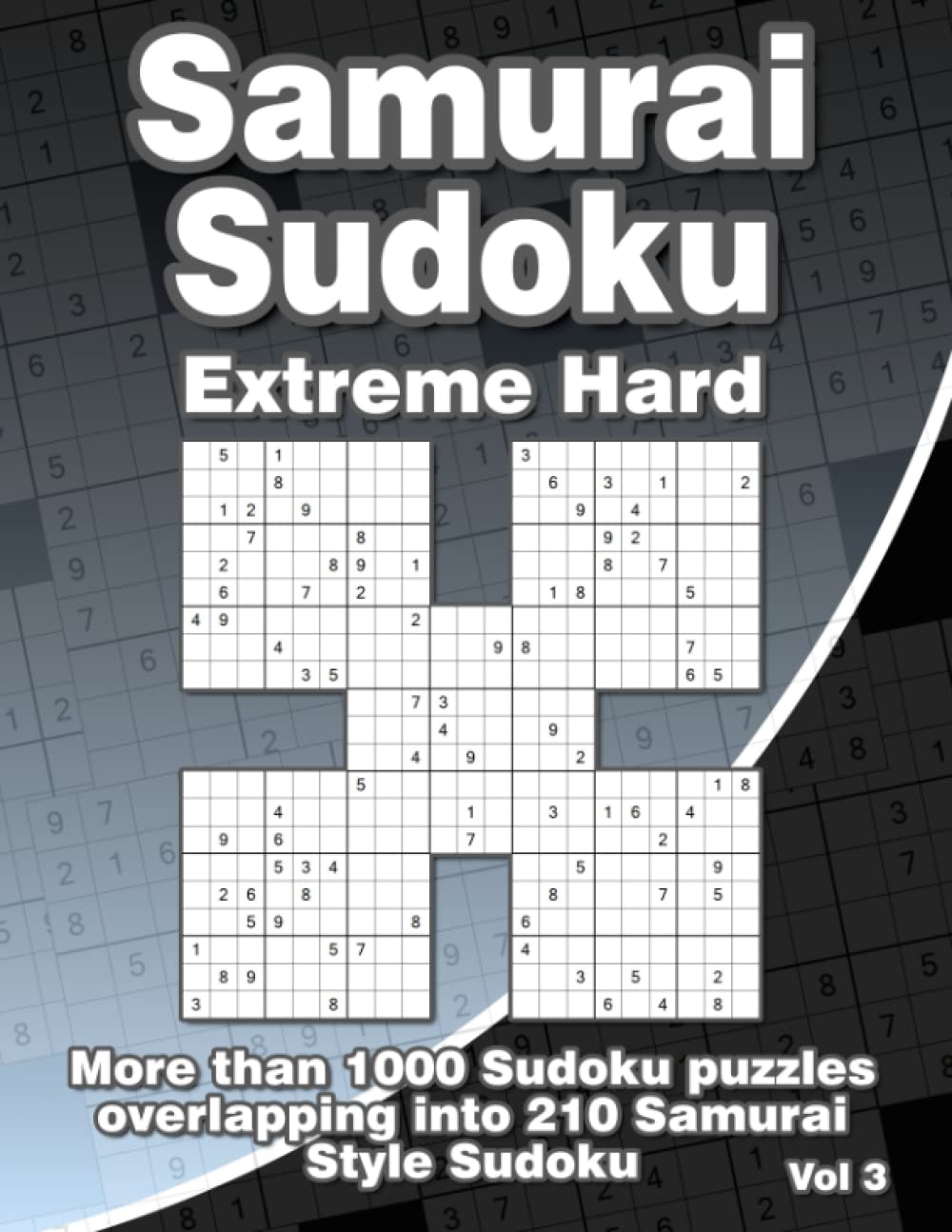 Very Hard Samurai Sudoku Puzzle Book Large Print: Extreme Difficult ...