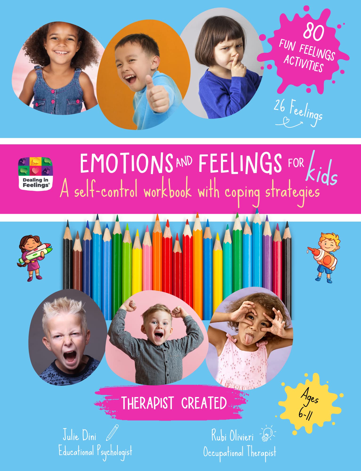 Emotions and Feelings for Kids: A Self Control Workbook With Coping ...