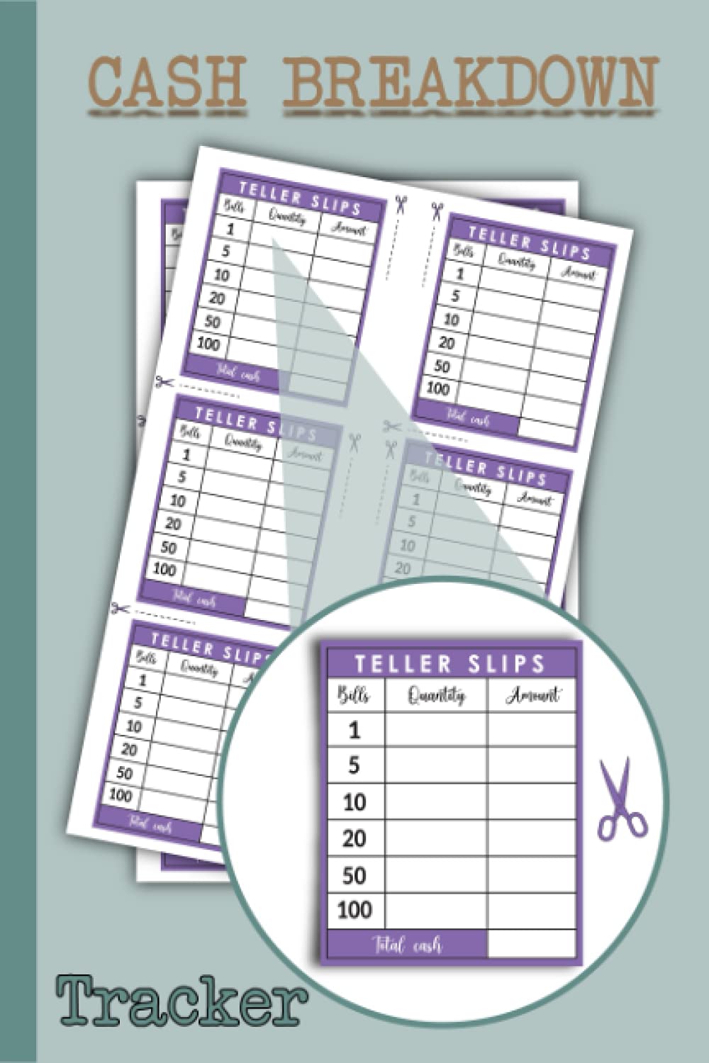 Cash Breakdown Tracker: Cash Breakdown Teller Slip | Money Breakdown ...