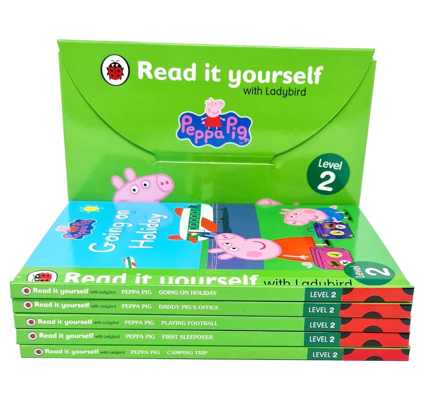 Peppa Pig Read It Yourself with Ladybird Level 2: 5 Books Collection Set by Ladybird Books ...