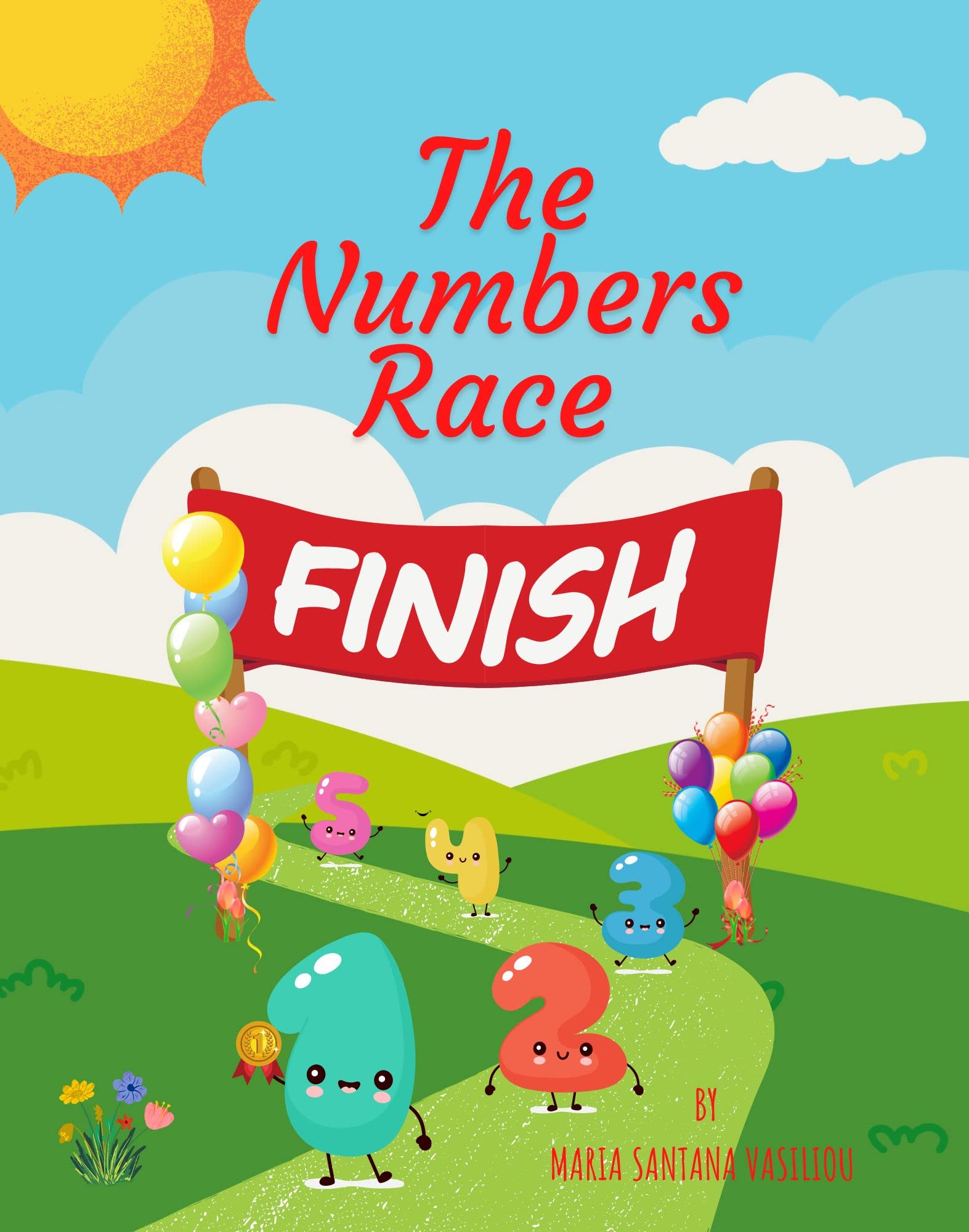The Numbers Race : Learning Fun with Numbers 1-10 by Maria Vasiliou ...