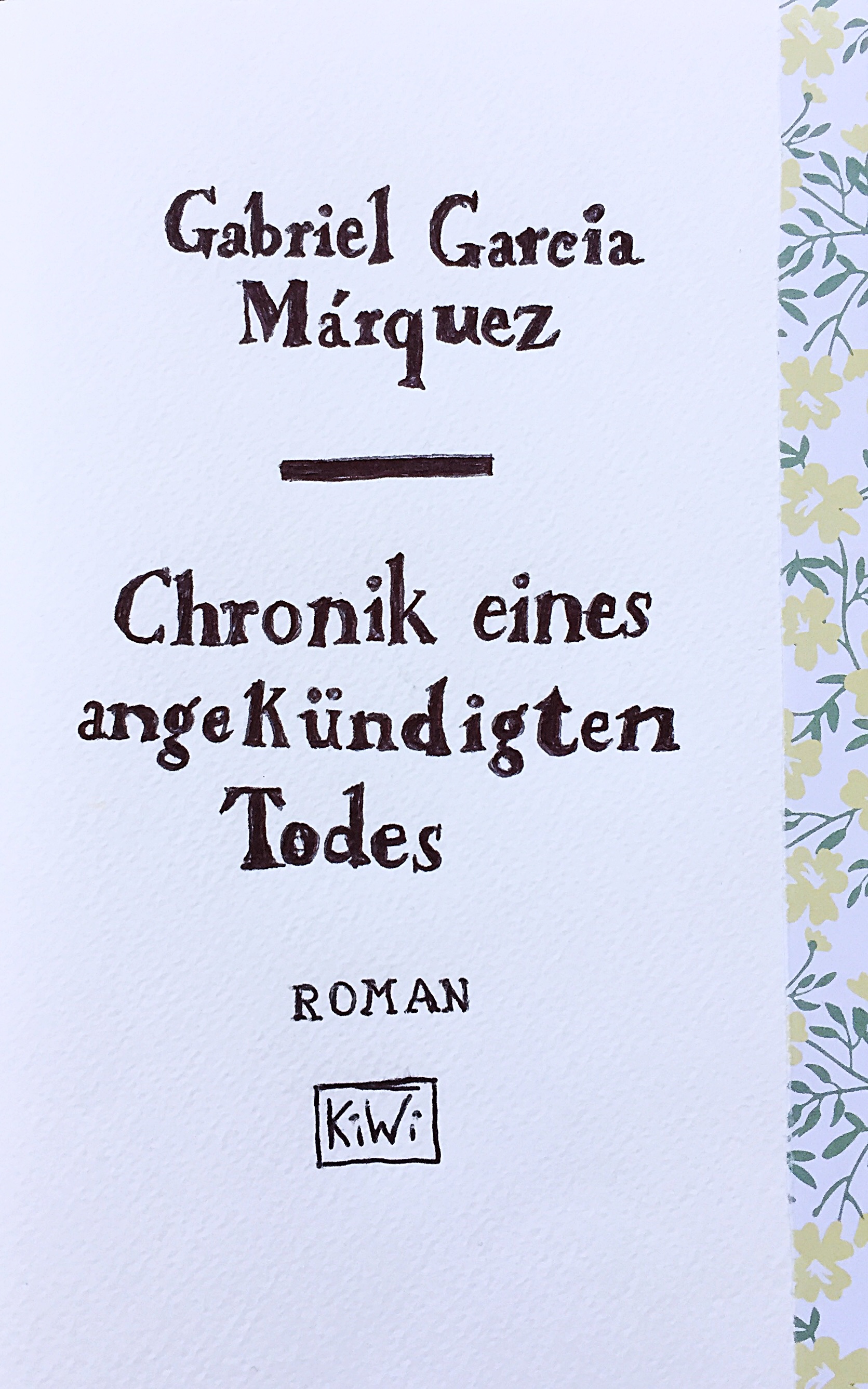 Chronik eines angekündigten Todes by Gabriel García Márquez | Goodreads