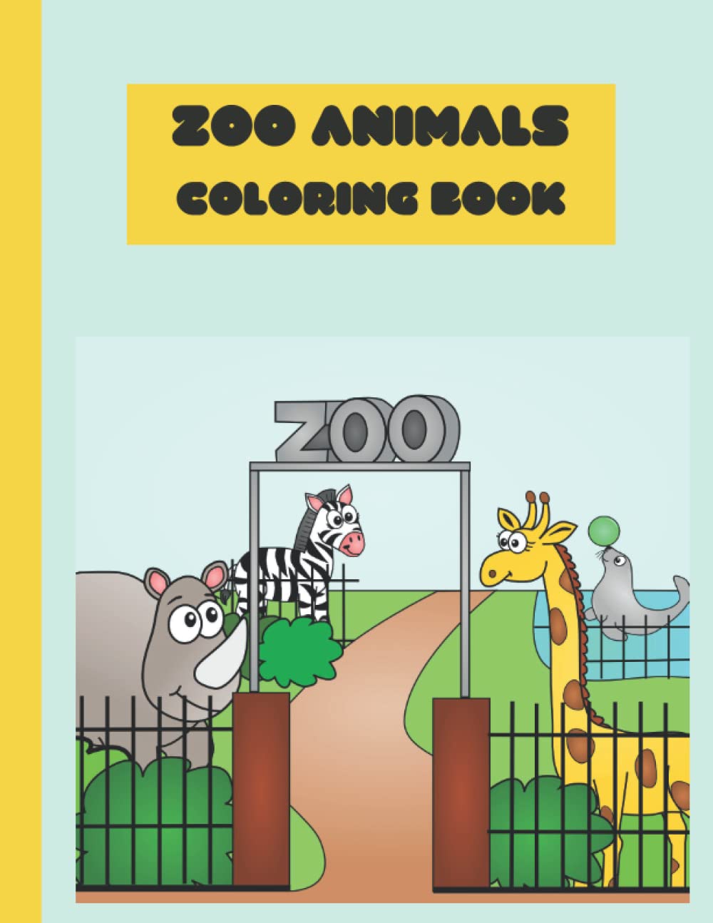 Zoo Animals Coloring Book For Kids/ Zoo Animals Coloring Pages For Kids ...