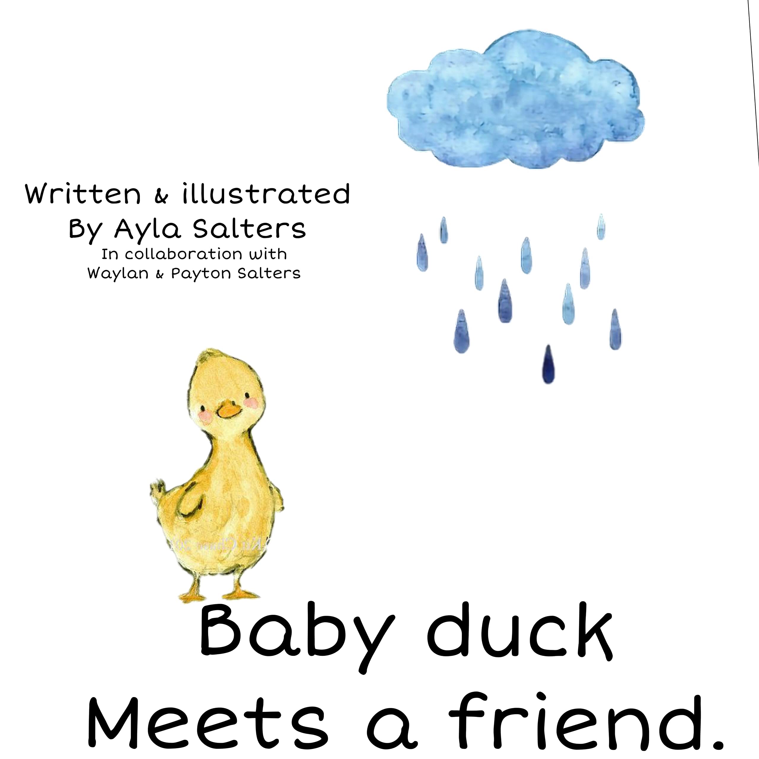 Baby duck meets a friend. by Ayla Salters | Goodreads