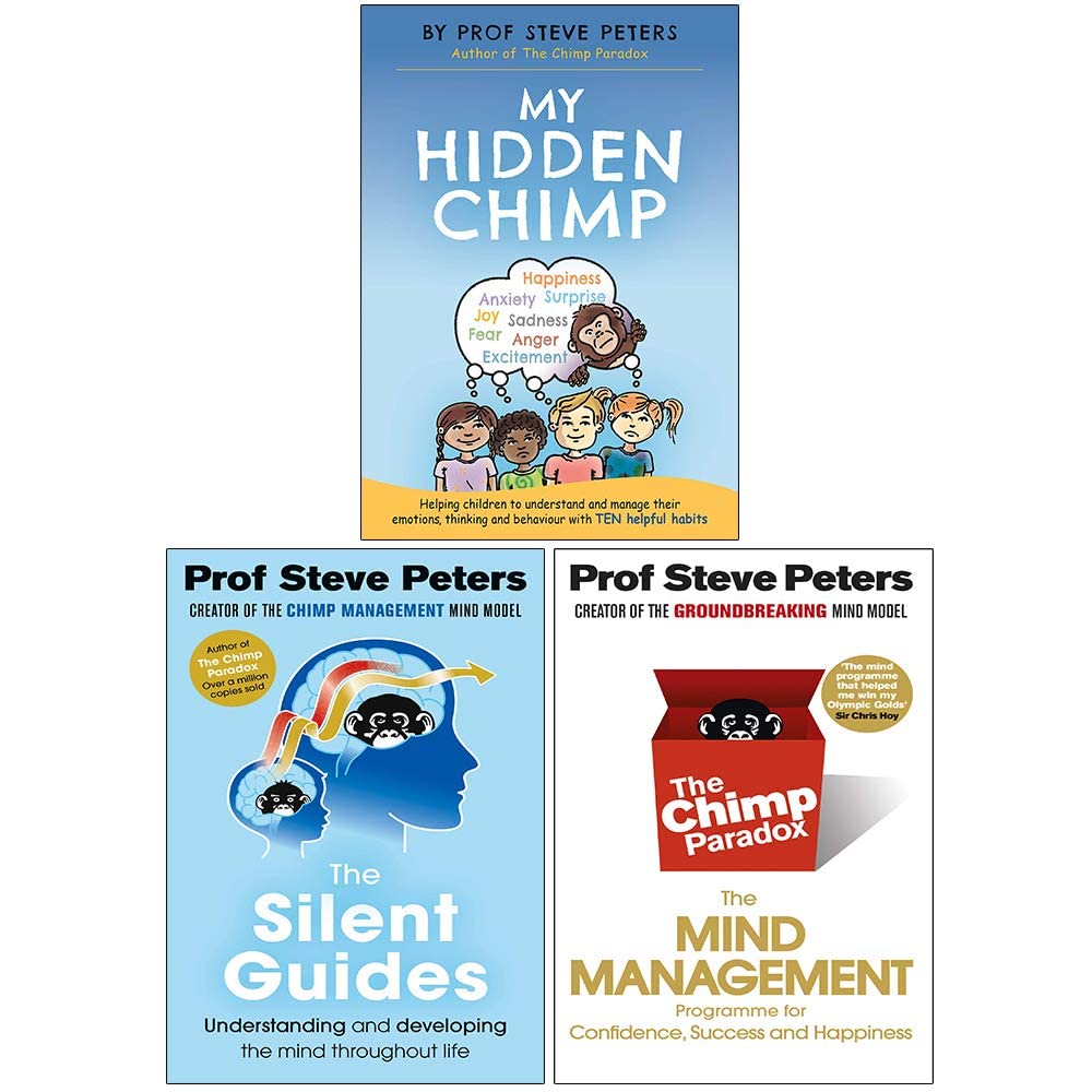 Chimp Paradox 3 Books Collection set By Prof Steve Peters by Steve ...