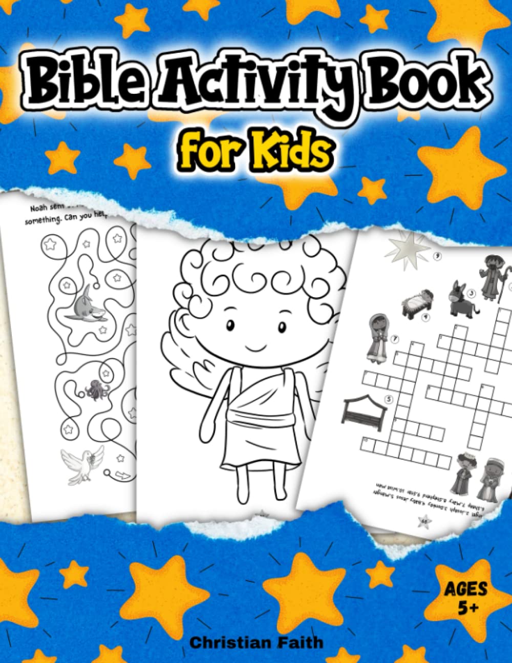 Bible Activity Book for Kids: A Bible Themed Puzzle Book for Children ...