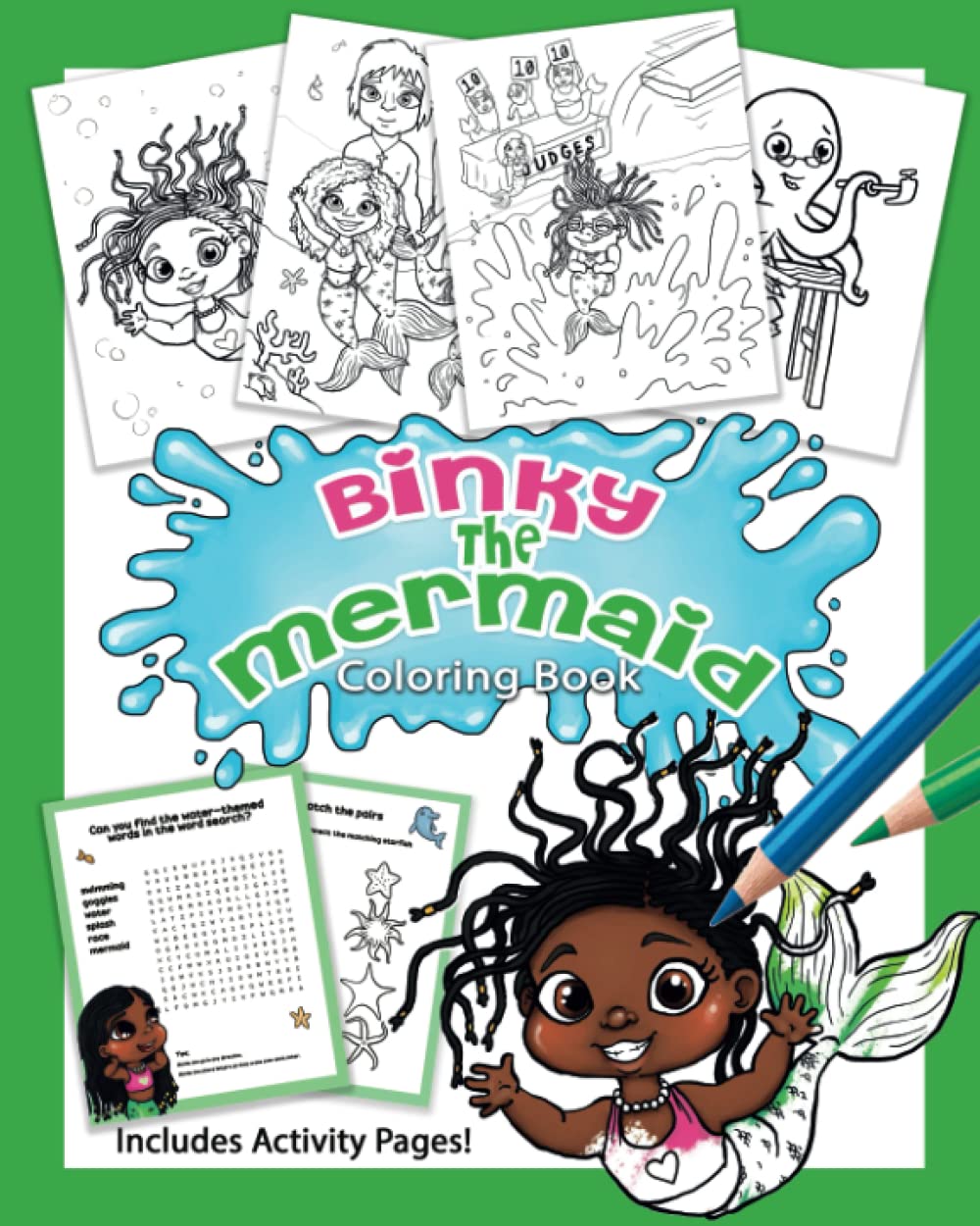 Binky The Mermaid: Green Coloring Book by Bianca Ukah | Goodreads