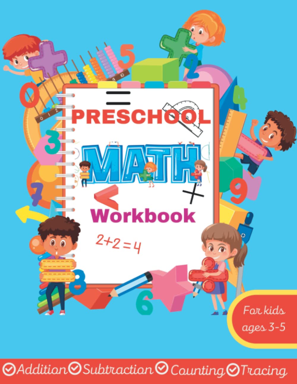 Preschool Math Workbook for kids ages 3-5: Preschool learning ...