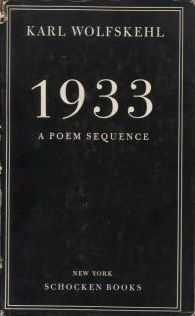 1933: A Poem Sequence by Karl Wolfskehl | Goodreads