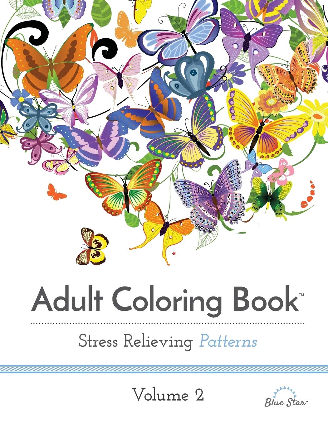 Adult Coloring Book: Stress Relieving Patterns Volume 2 by Blue Star ...