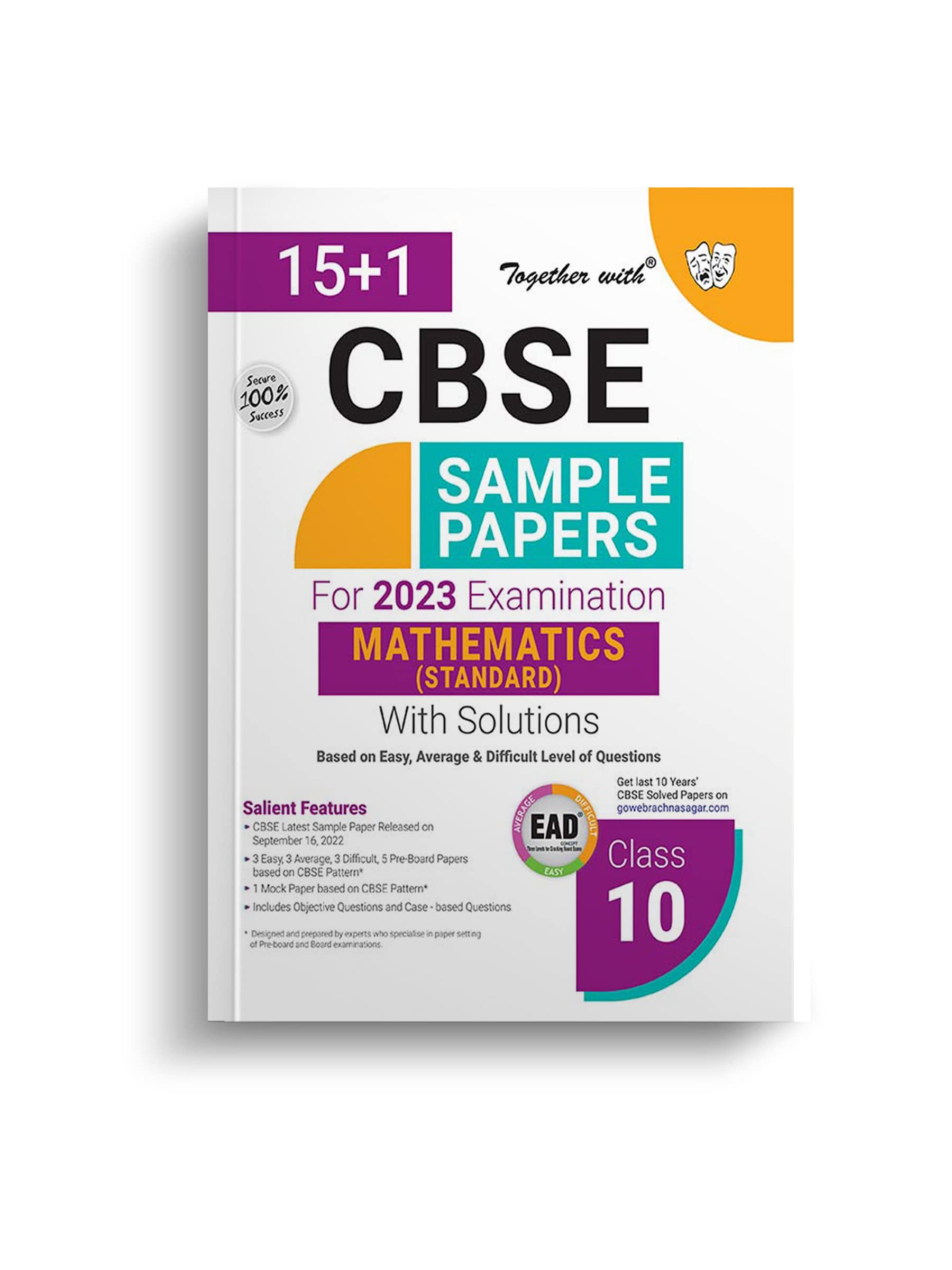 Together With CBSE Class 10 Sample Papers ( EAD ) Mathematics for 2023 ...