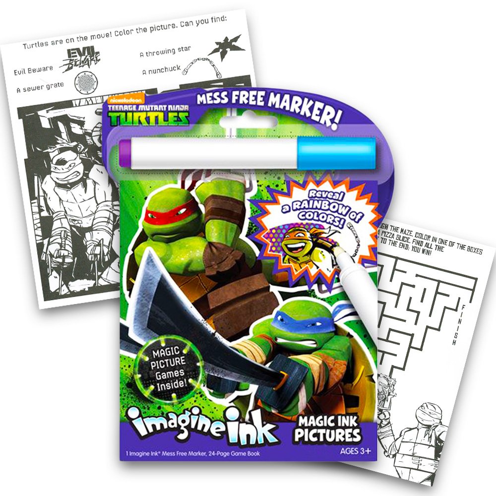 Bendon 17915 Teenage Mutant Ninja Turtles Imagine Ink Magic Ink ...