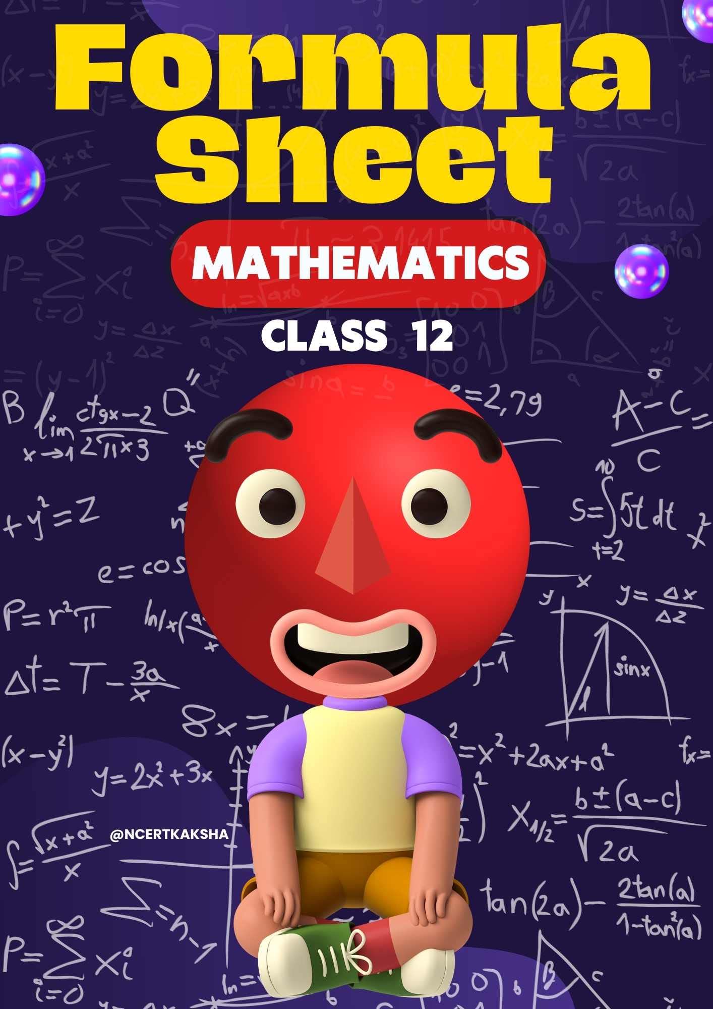 Class 12th Maths Formula Sheet Chart Book The Best Maths Formula class-12th-maths-formula-sheet-chart-book-the-best-maths-formula