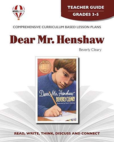 Dear Mr. Henshaw - Teacher Guide by Novel Units by Novel Units, Inc ...