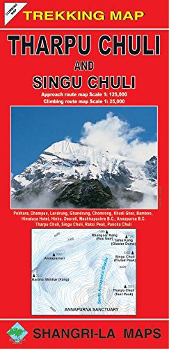 Tharpu Chuli - Trekking Map - Scale: 1 50000 by Shangri-La Design pvt ...