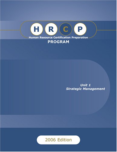 Human Resource Certification Preparation Program by David J ...