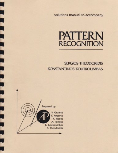 Solutions Manual t/a Pattern Recognition by Sergios Theodoridis | Goodreads
