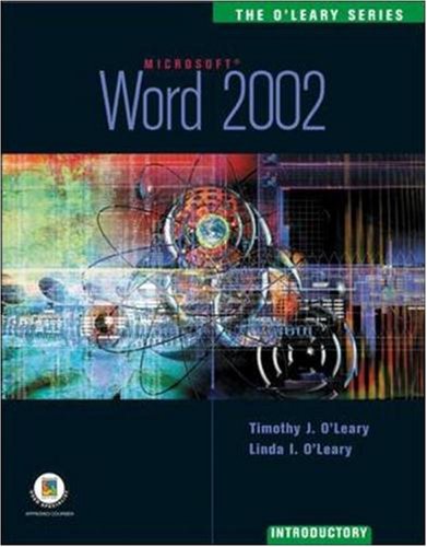 Microsoft Word 2002 (O'Leary Series) by Mary Lou Roberts | Goodreads