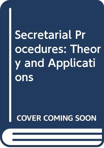 Secretarial Procedures: Theory and Applications by Helen Harding ...