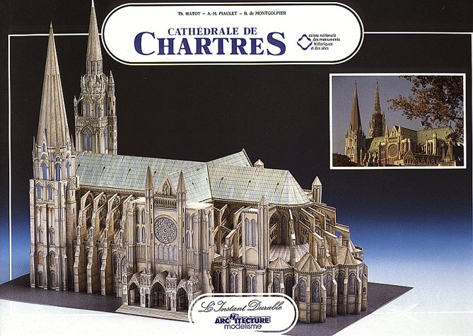 Chartres Cathedral: Scale Architectual Paper Model by Thierry Hatot ...