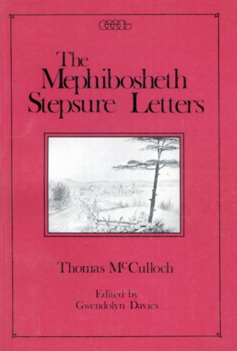 The Mephibosheth Stepsure Letters by Thomas Mcculloch | Goodreads