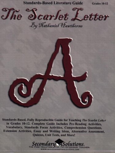 Scarlet Letter Teaching Guide - Literature unit of lessons for teaching ...
