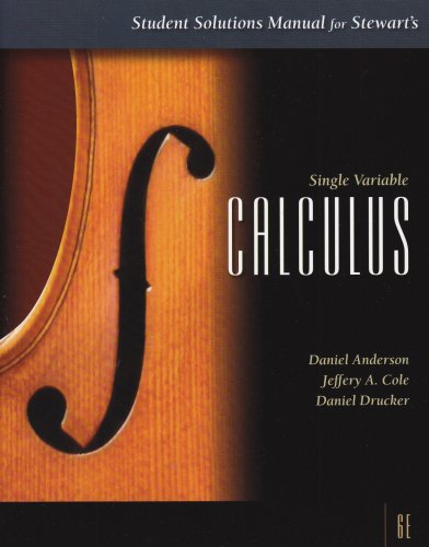 Student Solutions Manual Single Variable Calculus by James Stewart ...