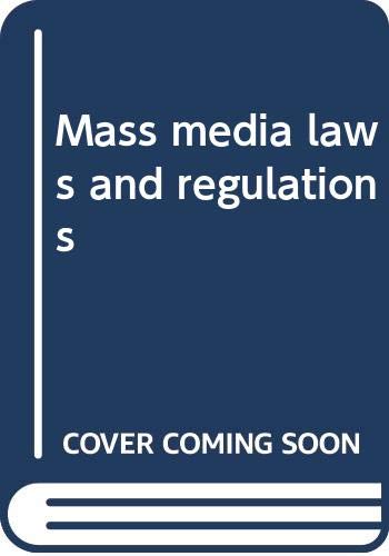 Mass media laws and regulations by C.S. Rayudu | Goodreads