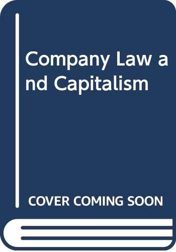 Company Law and Capitalism by Tom Hadden | Goodreads
