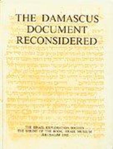 The Damascus document reconsidered by Magen Broshi | Goodreads