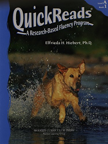 Modern Curriculum Press Quickreads Level a Book 1 Student Edition 2005c by Elfrieda H. Hiebert ...