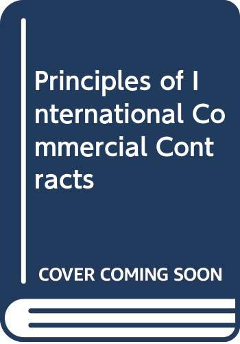 Unidroit Principles of International Commercial Contracts by Various ...