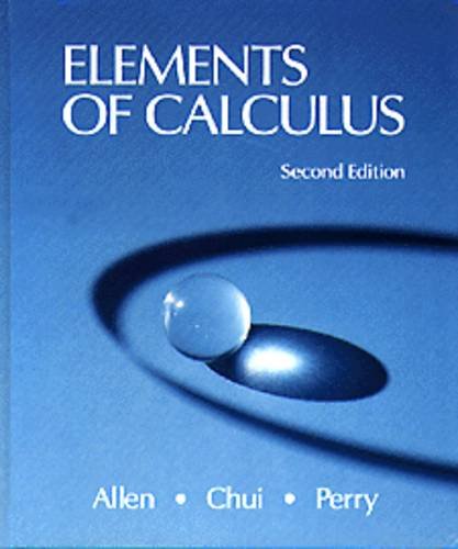 Elements of Calculus by G. Don Allen | Goodreads