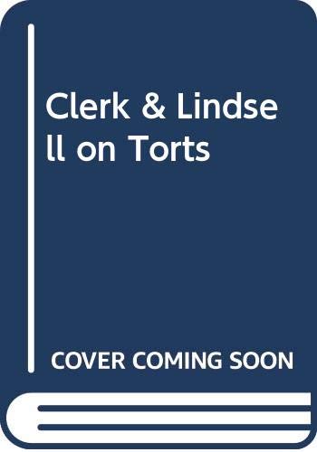 Clerk and Lindsell on Torts by Anthony M. Dugdale | Goodreads