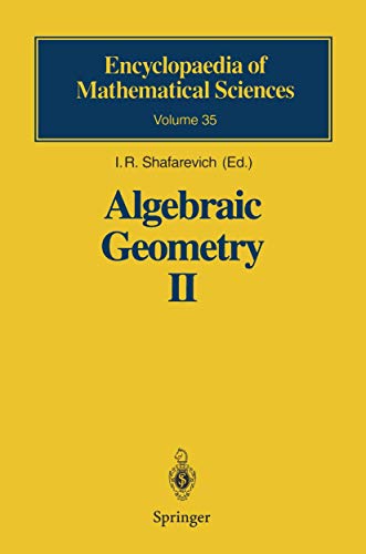Algebraic Geometry II: Cohomology of Algebraic Varieties. Algebraic ...