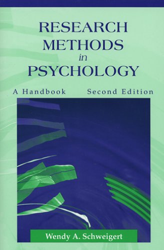 Research Methods in Psychology by Wendy A. Schweigert | Goodreads
