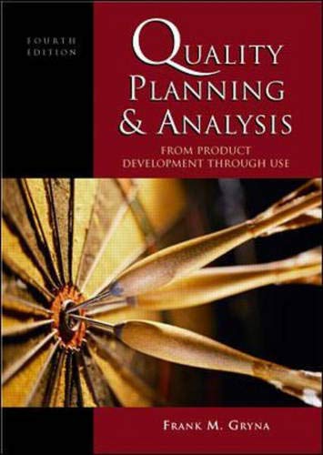 Quality Plan and Analysis by Frank M. Gryna | Goodreads