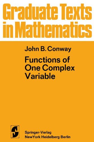 Functions of One Complex Variable by John B. Conway | Goodreads