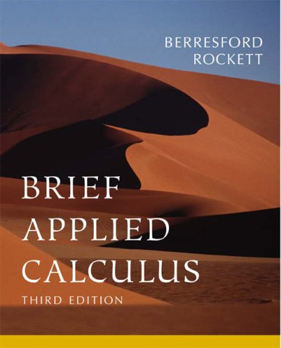 Brief Applied Calculus for Business by Geoffrey C. Berresford | Goodreads