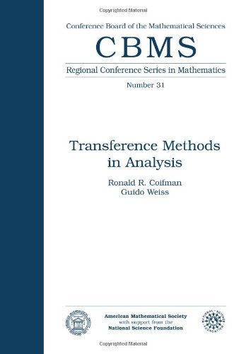Transference Methods in Analysis by Ronald Coifman | Goodreads