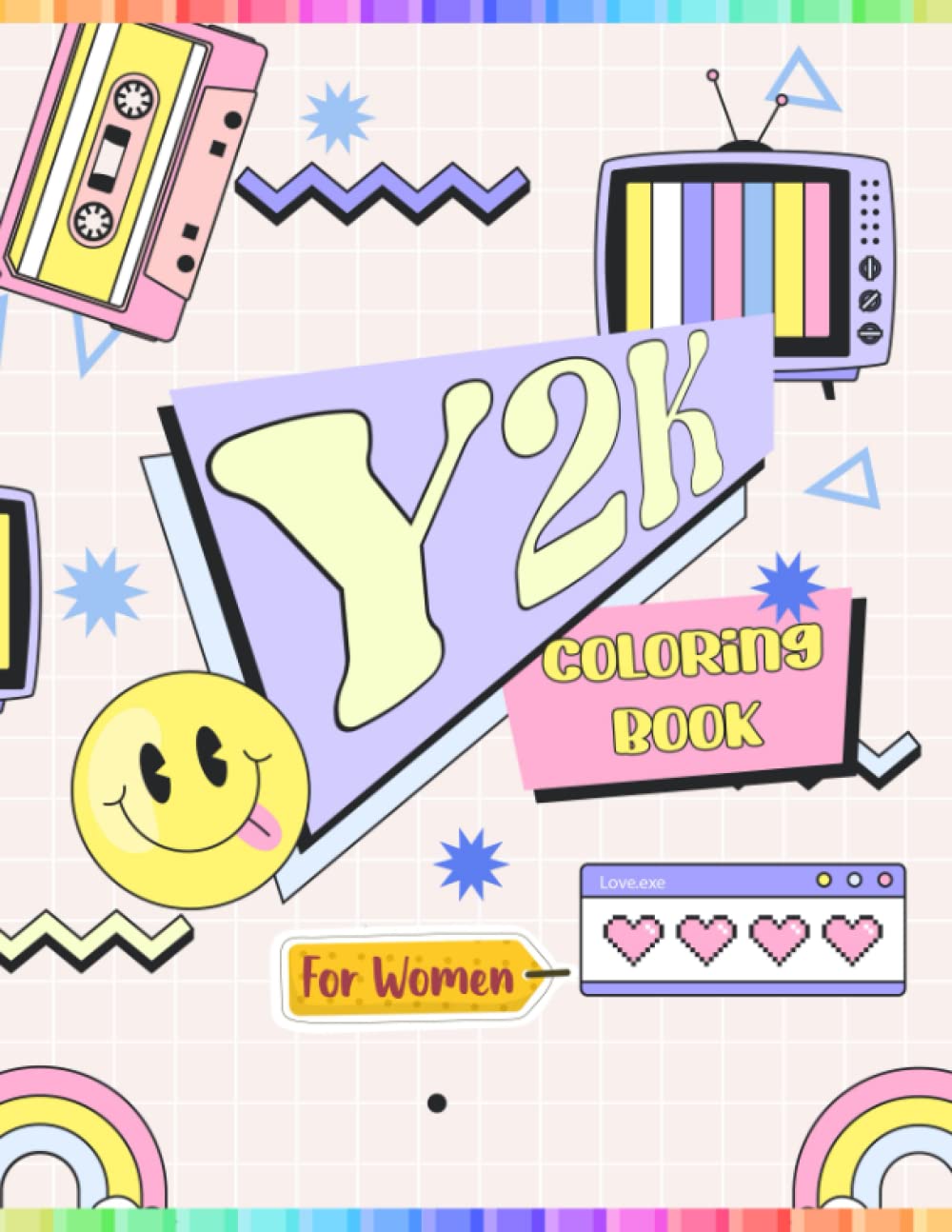 Y2K Adult Coloring Book for Women: Coloring Book For Adults Men Women ...