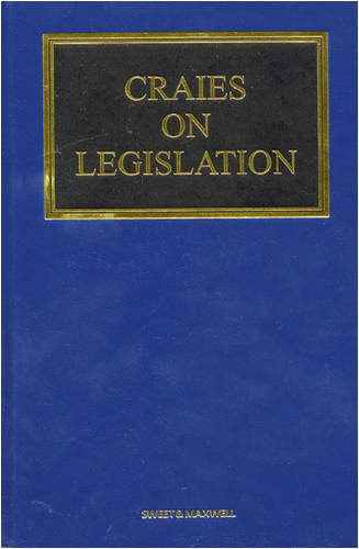 Craies on Legislation by Daniel Greenberg | Goodreads