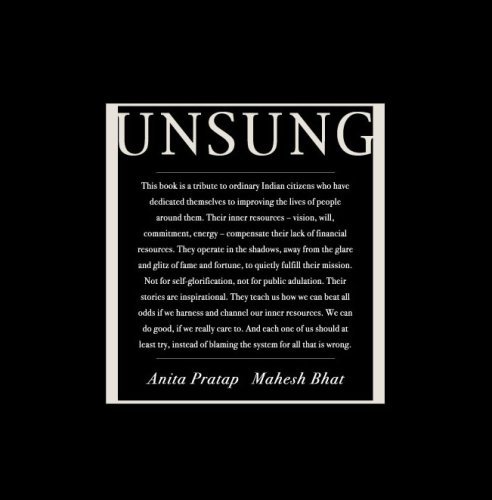 Unsung by Mahesh Bhat & Anita Pratap | Goodreads