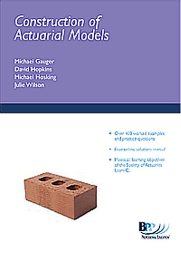 Construction of Actuarial Models by Julie C. Wilson | Goodreads