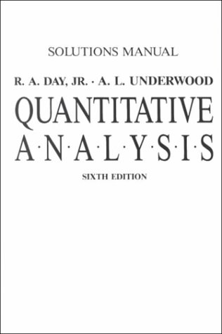 Quantitative Analysis Workbook by R.A. Day Jr. | Goodreads