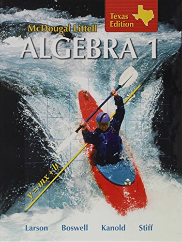Holt McDougal Larson Algebra 1: Students Edition Algebra 1 2007 by ...