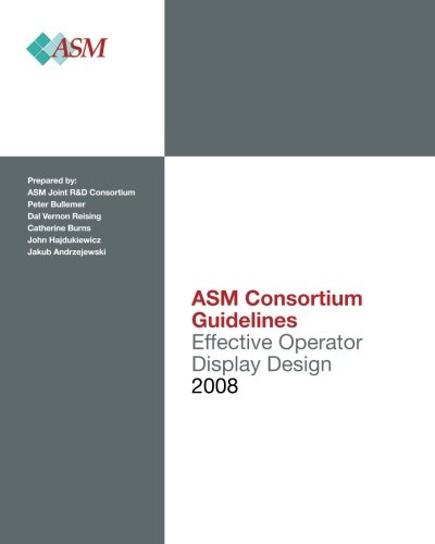 ASM Consortium Guideline: Effective Operator Display Design 2008 by ASM ...
