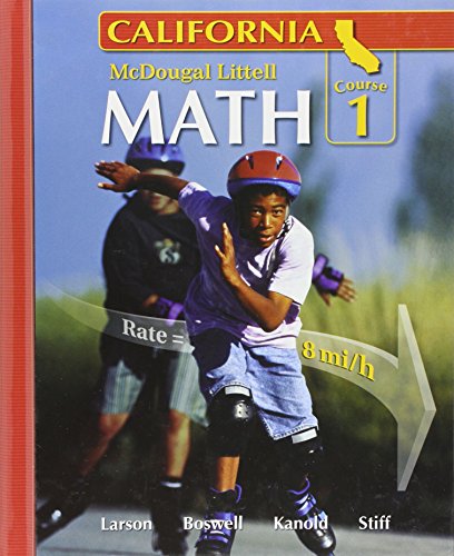 McDougal Littell Middle School Math: Student Edition Course 1 2008 by ...