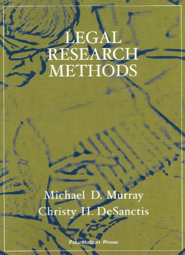 Legal Research Methods by Michael D. Murray | Goodreads